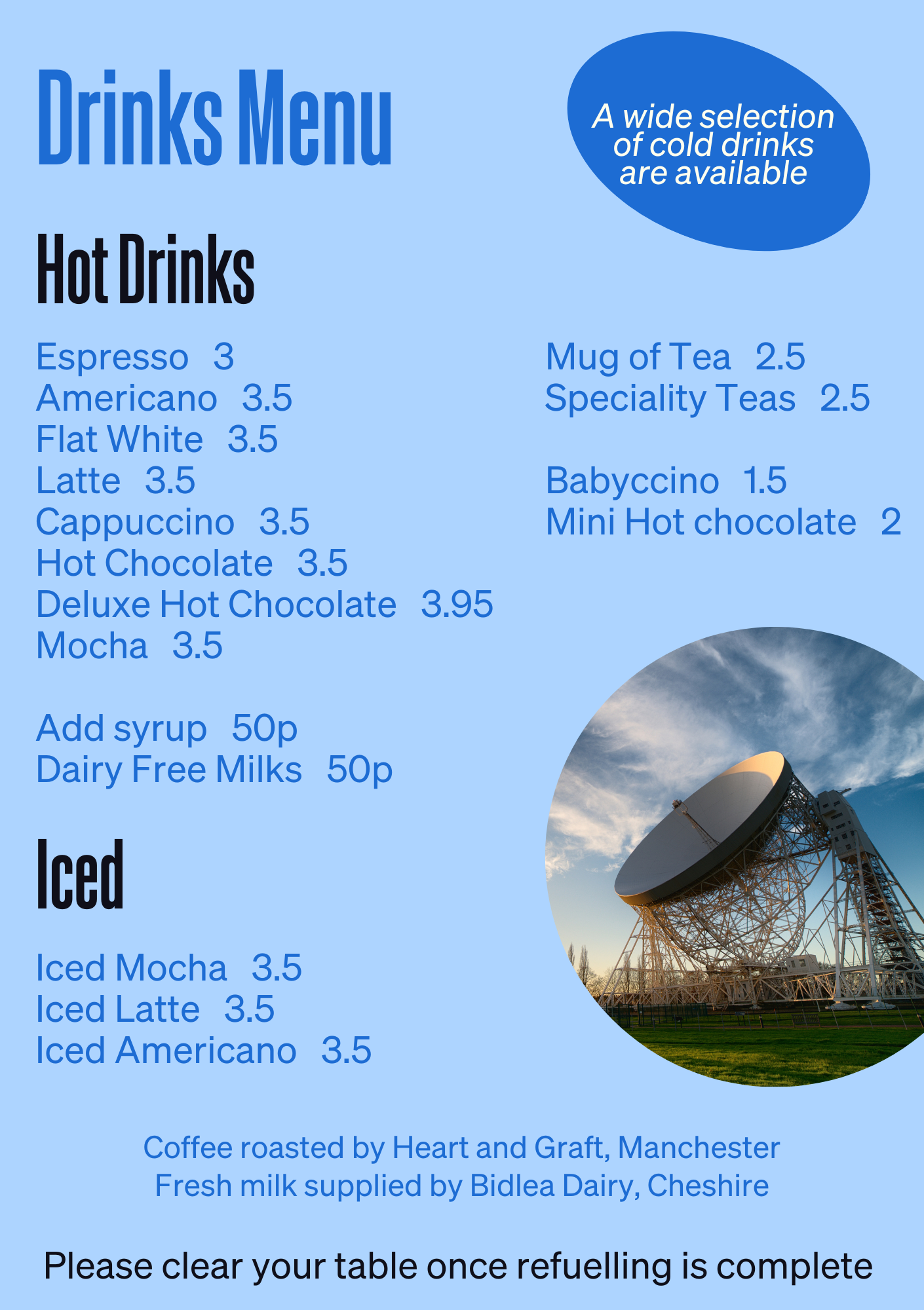 Food and Drink - Jodrell Bank